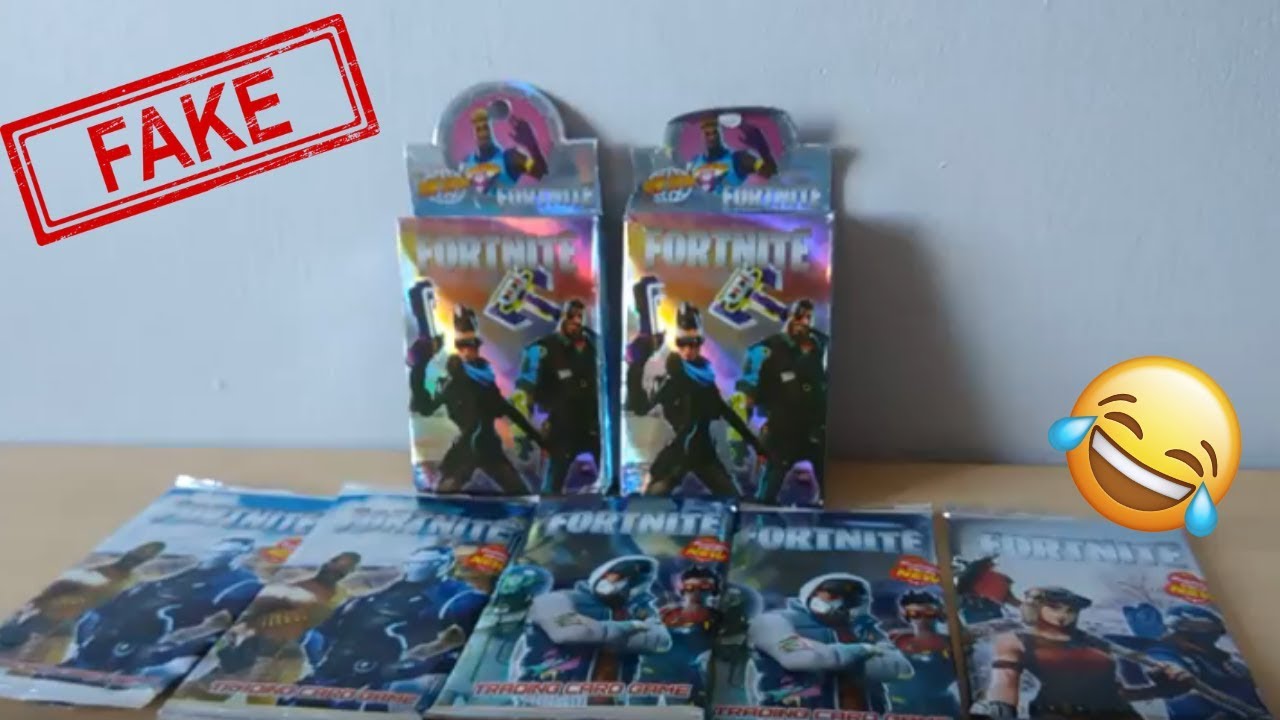 FAKE FORTNITE TRADING CARDS - YouTube