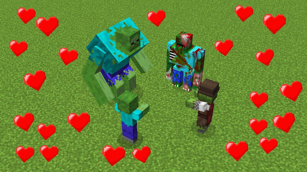 when the bookshelf is sus...zombie zombie villager mutant zombie golem ...