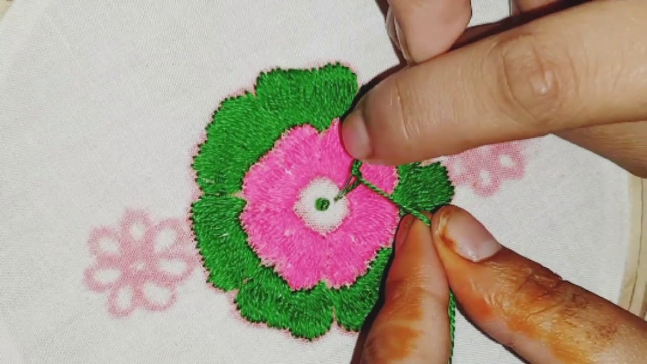 amazing flower design for kameez back side embroidery design - YouTube