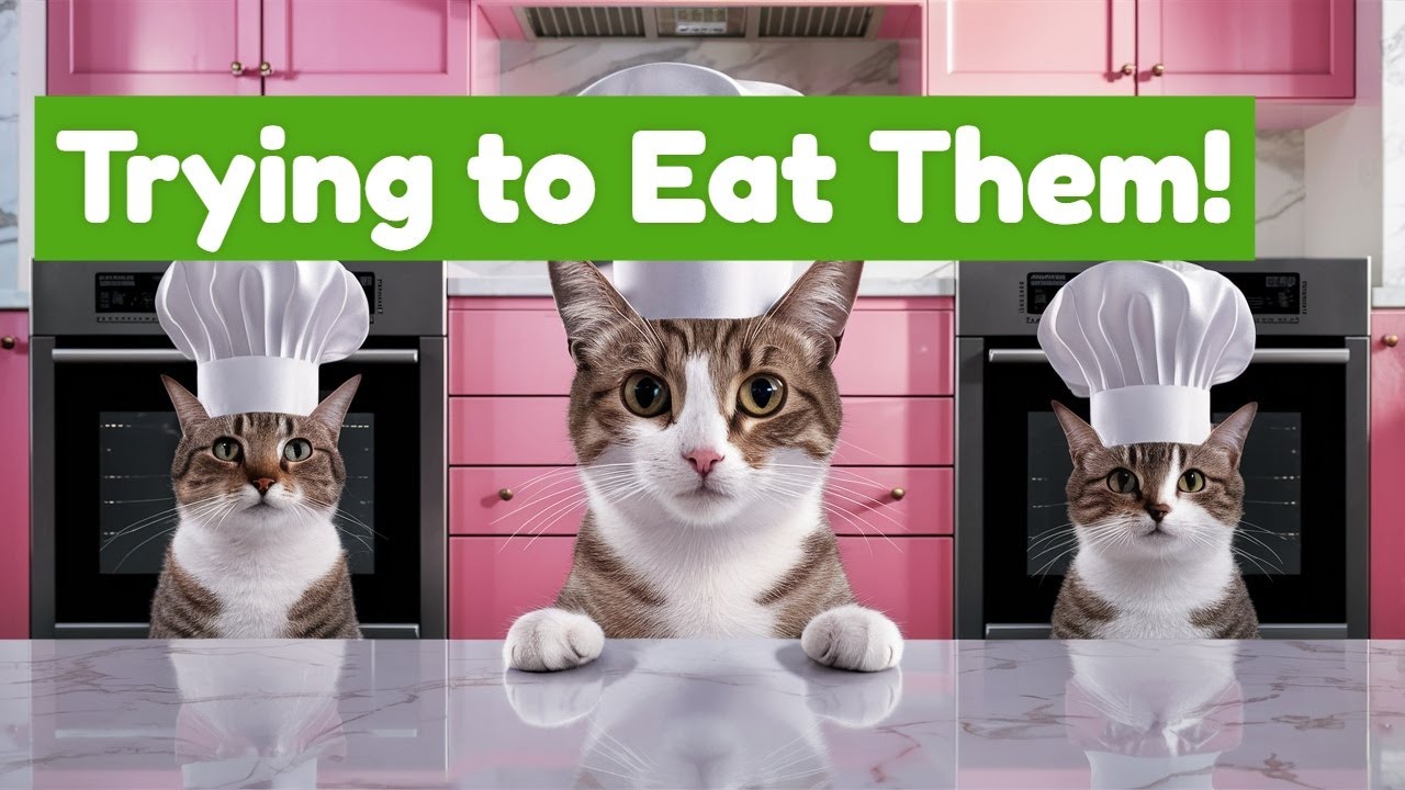 "Cats in a Cooking Show: AI Predicts Their Culinary Disasters" - YouTube