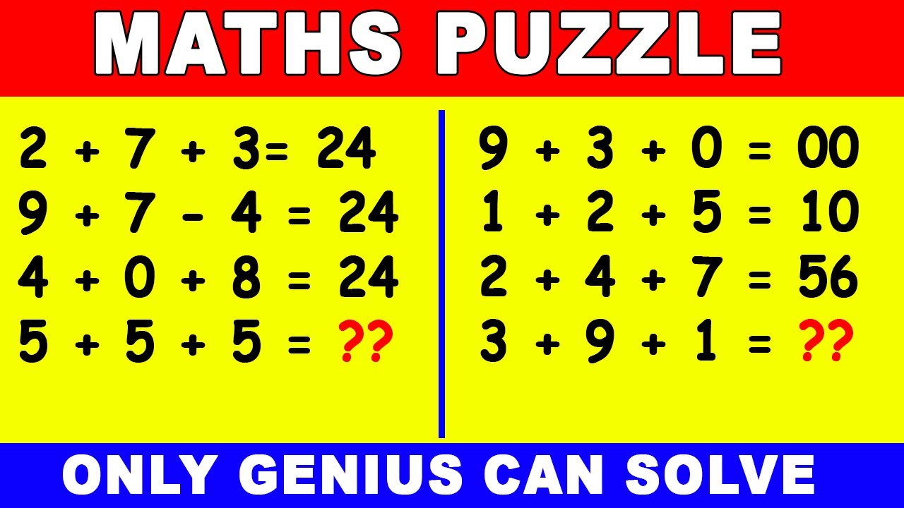 Very easy puzzle, math puzzles, how to solve math puzzles, fun puzzles ...