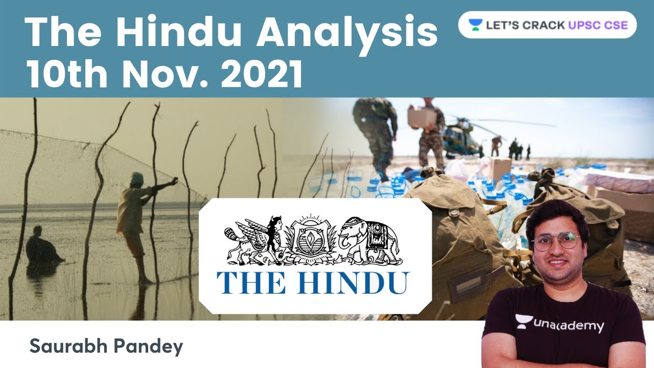 The Hindu Newspaper Editorial Analysis 10th Nov 2021 | Current Affairs ...