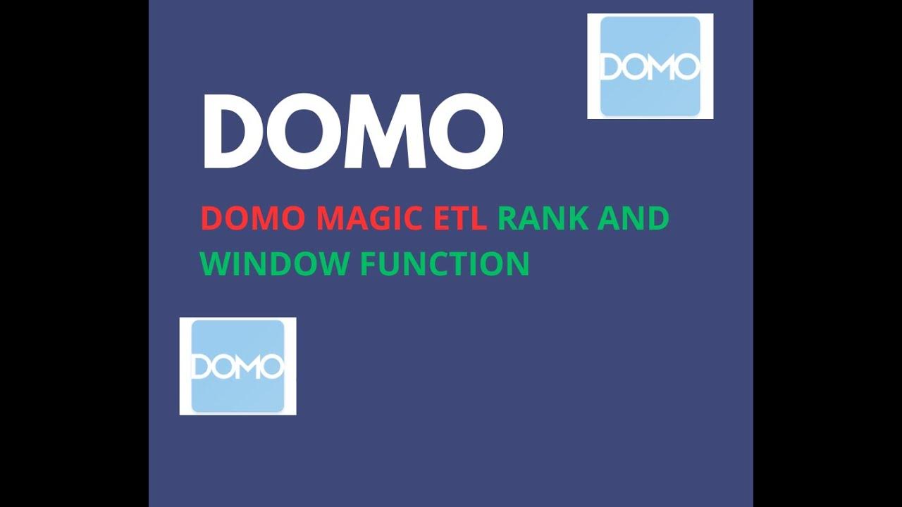 Rank and window function Domo ETL - YouTube