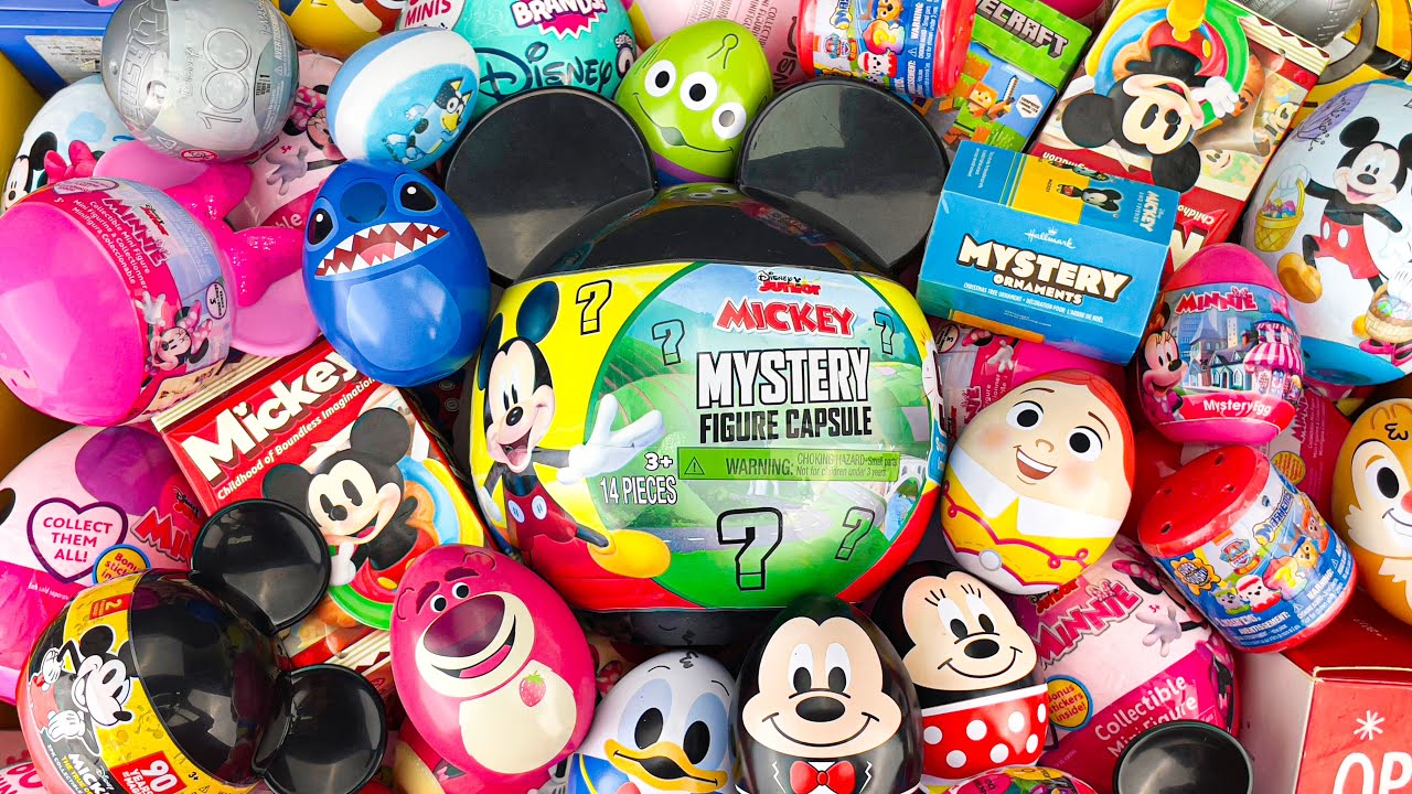 54 Mins ASMR Surprise Mickey Mouse SQUISHY Mystery Toys UNBOXING | NO ...