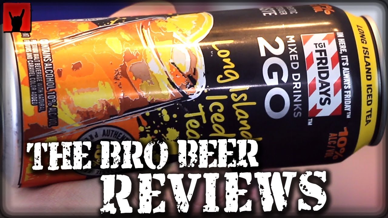 TGIF Long Island Iced Tea 10% abv - The Bro Beer Reviews - YouTube