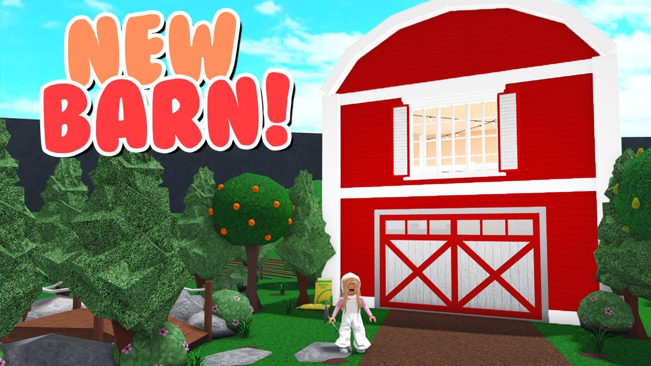 NEW BLOXBURG BARN!... added a *SECRET* inside - YouTube