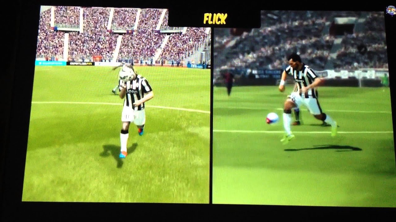 FIFA 15 skill moves vs PES 2015 - YouTube