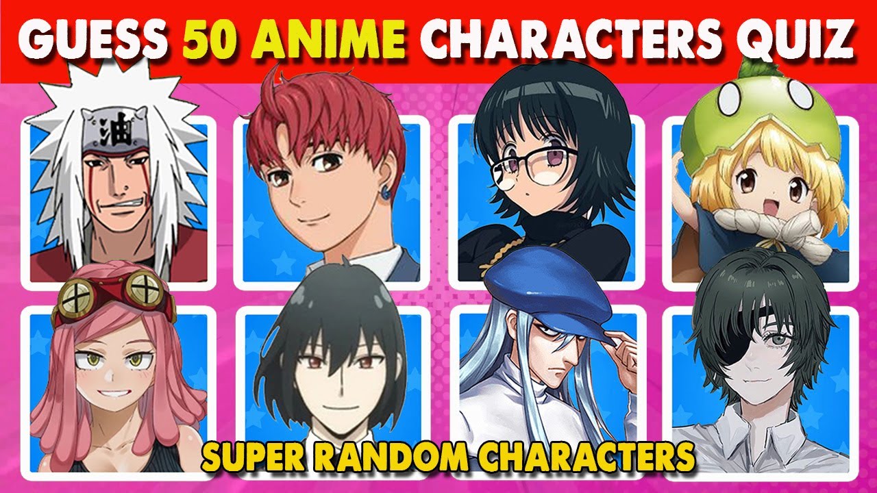 GUESS THE ANIME CHARACTERS IN 3 SECONDS. Most random anime characters ...