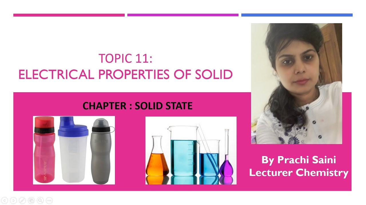SOLID STATE TOPIC 11: Electrical Properties of solid - CHEMISTRY in ...
