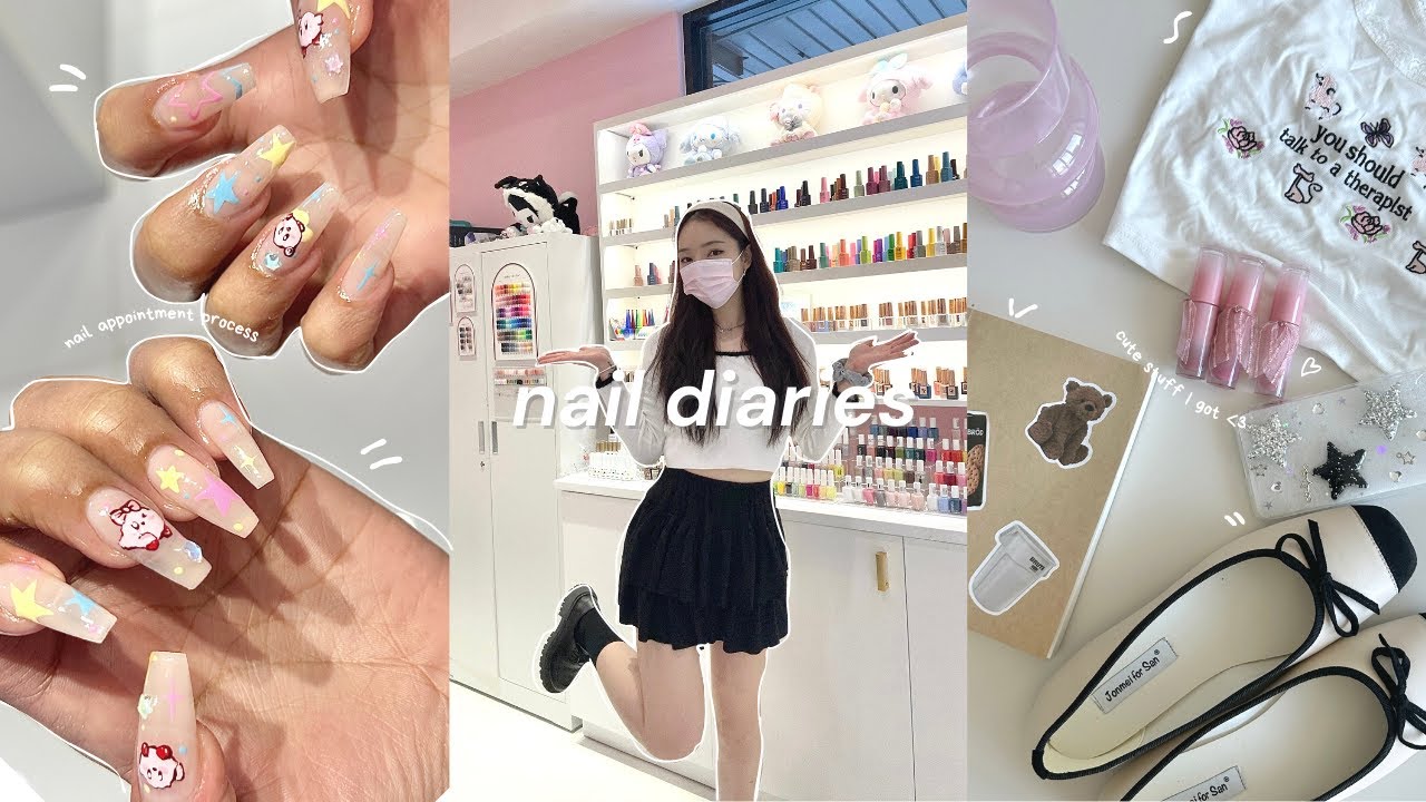 day in my life as a nail salon owner in nyc 🐰 (nail process, retail ...