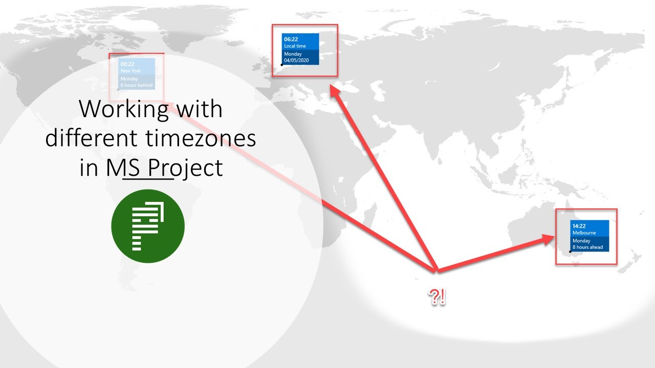 Working with different timezones in Microsoft Project - YouTube