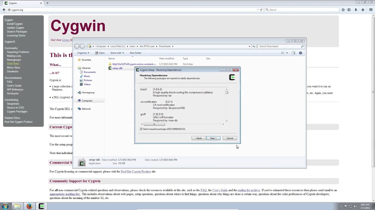 Cygwin installation on Windows - YouTube