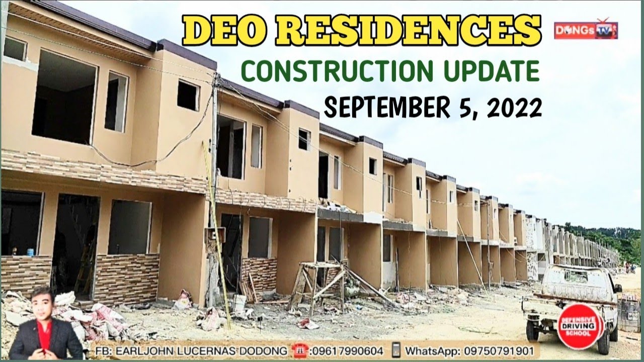 DEO RESIDENCES SEPTEMBER 5, 2022 LATEST CONTRUCTION UPDATE - YouTube