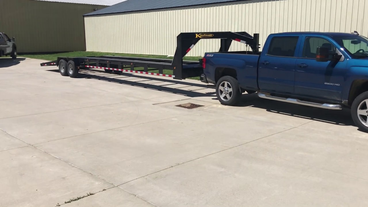 2020 Kaufman 2 car gooseneck 35.5 foot - YouTube