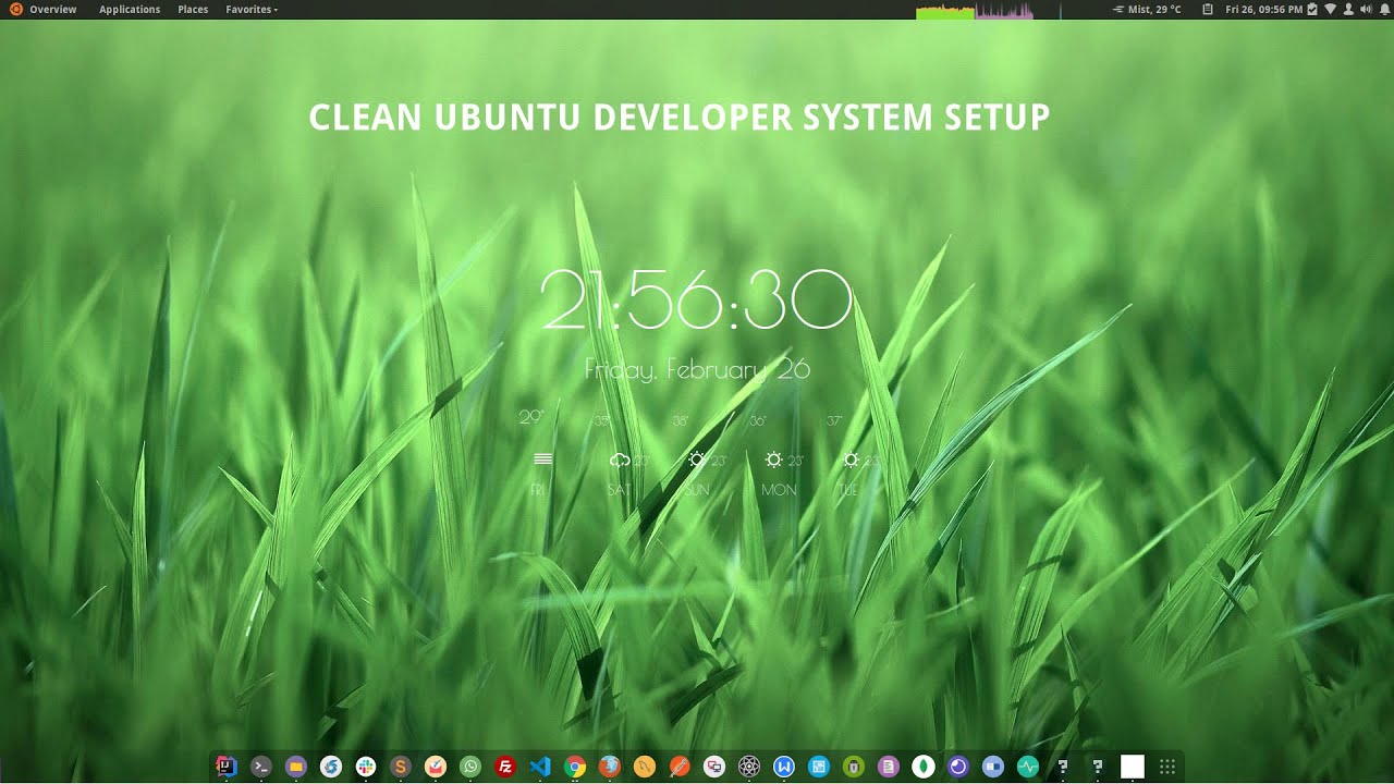 Clean and minimal Ubuntu developer system setup | 2021 - YouTube