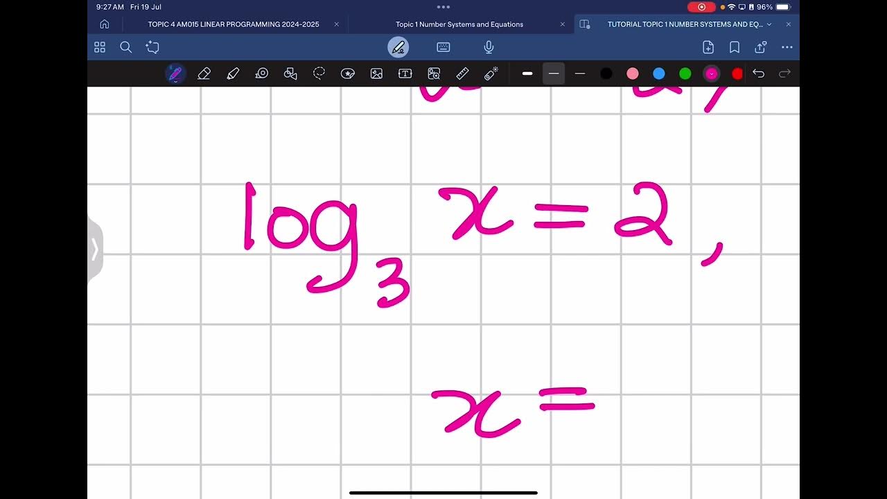 Logarithms | Number Systems | Tutorial 8 of 9 - YouTube