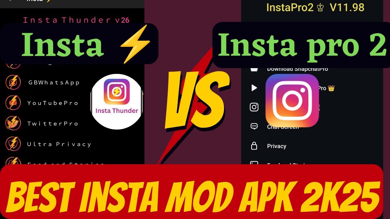 Insta Thunder vs Insta Pro 🔥 | Best Instagram Mod? Features, Privacy ...