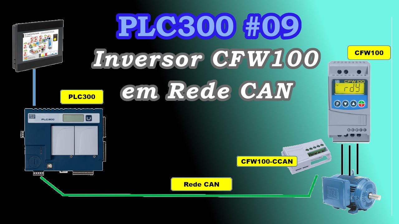 PLC300 #09 - Inversor CFW100 em rede CAN - YouTube