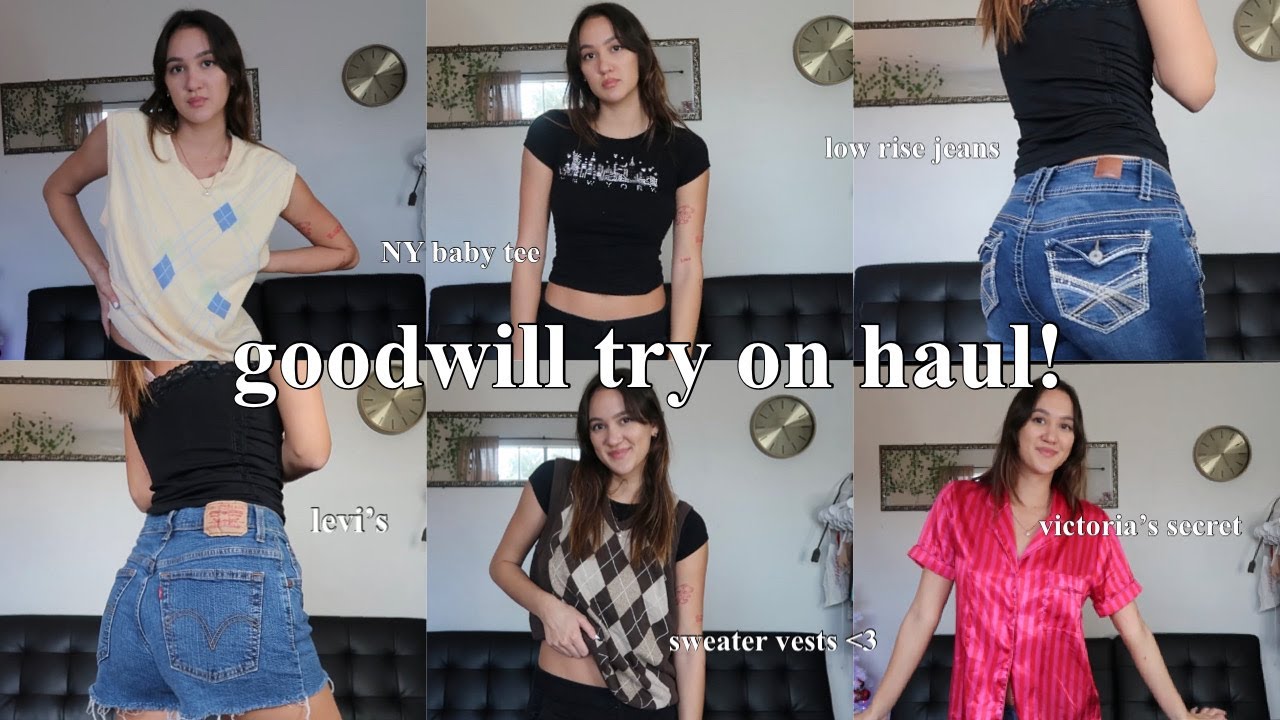 December thrift shop try-on haul 2022! - YouTube