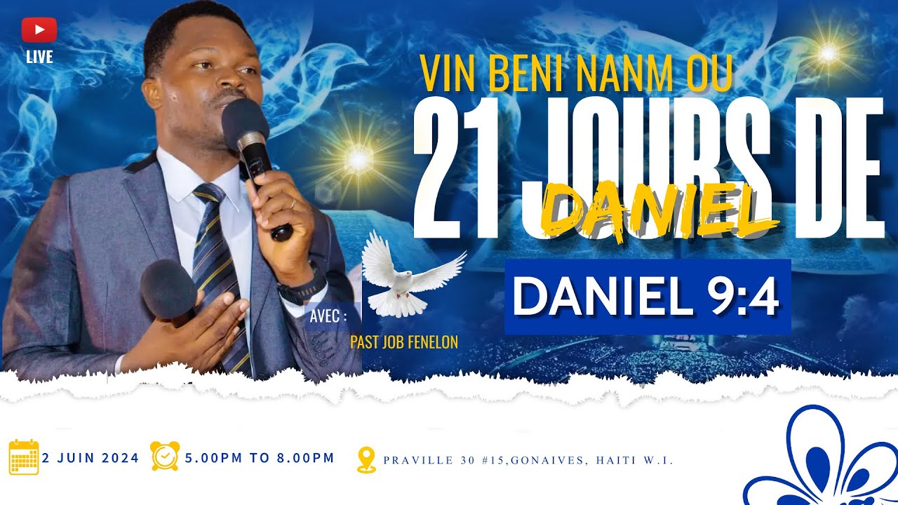 LIVE🔴21 JOURS DE DANIEL - JOUR 2 - MINISTERE RAPHA - YouTube