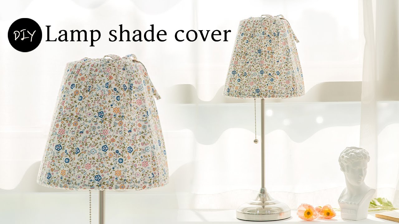 Diy 전등갓 커버 만들기 남는 천으로 쉽게 무드있는 스탠드갓 커버 만드는 방법 How To Make A Lamp