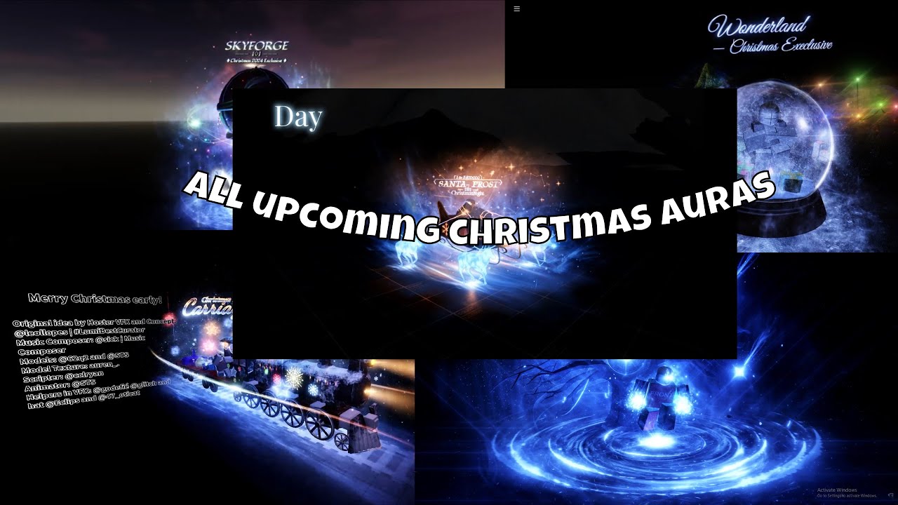 All upcoming christmas aura's (Sols rng Roblox) - YouTube