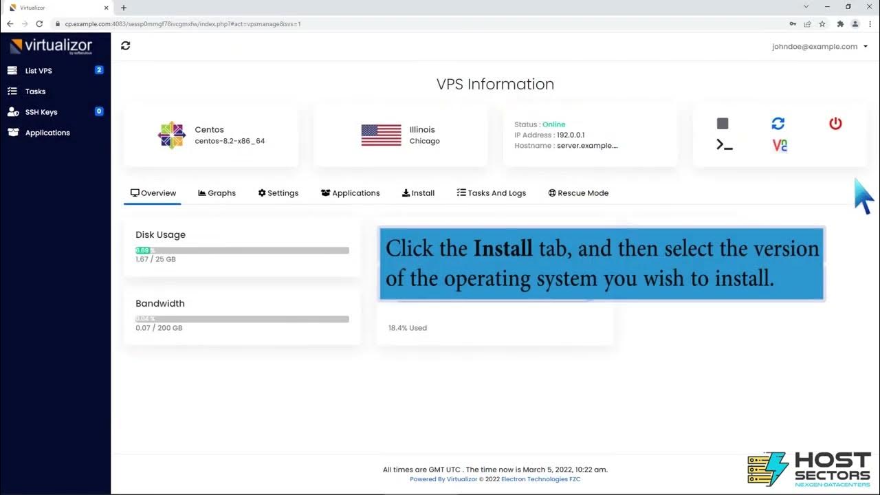 How To Reinstall Os Using Virtualizor Automatic Os Reinstaller Hostsectors Youtube