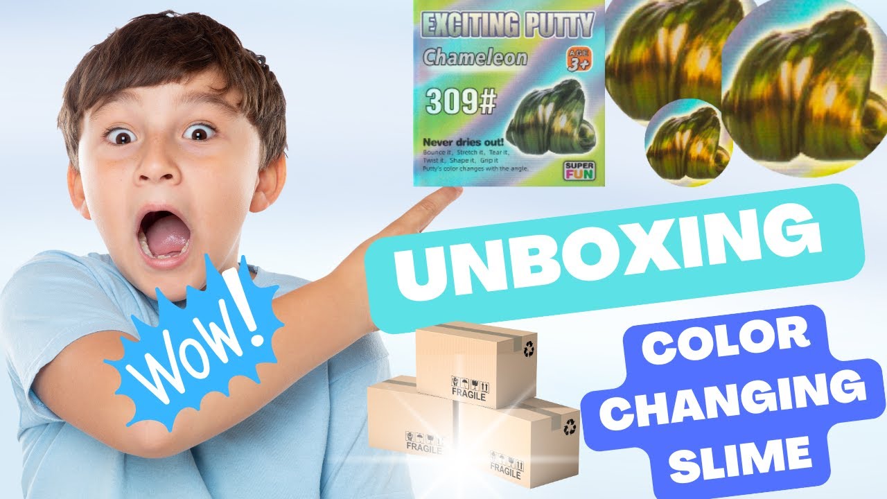 Unboxing MAGIC! Chameleon COLOR Changing Slime - YouTube