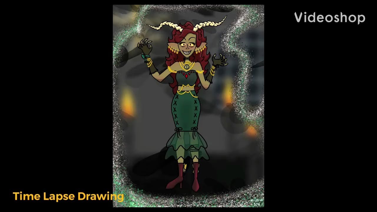Evil || Digital Art Time Lapse - YouTube