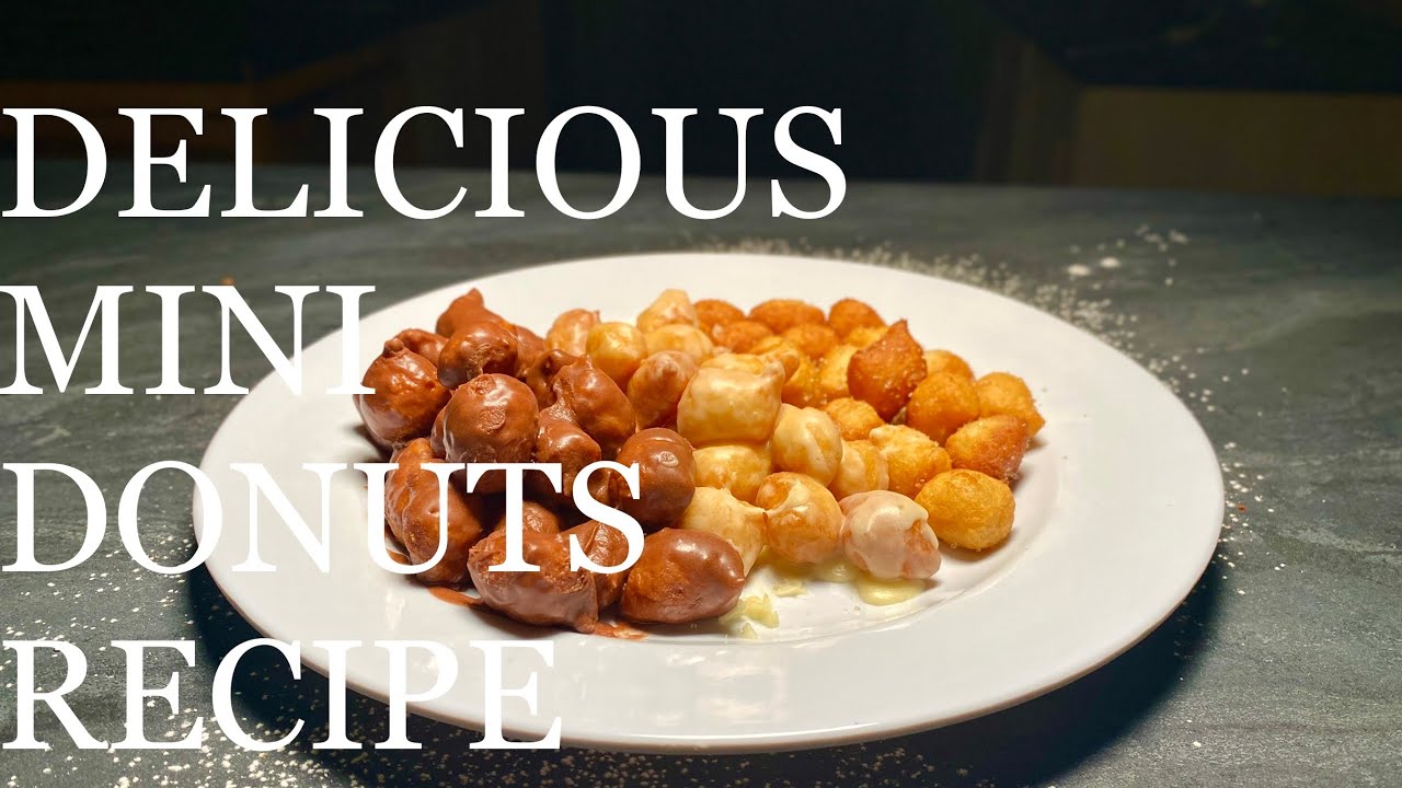 Mini Donuts with 3 Types of Flavours That Kids will Enjoy - YouTube