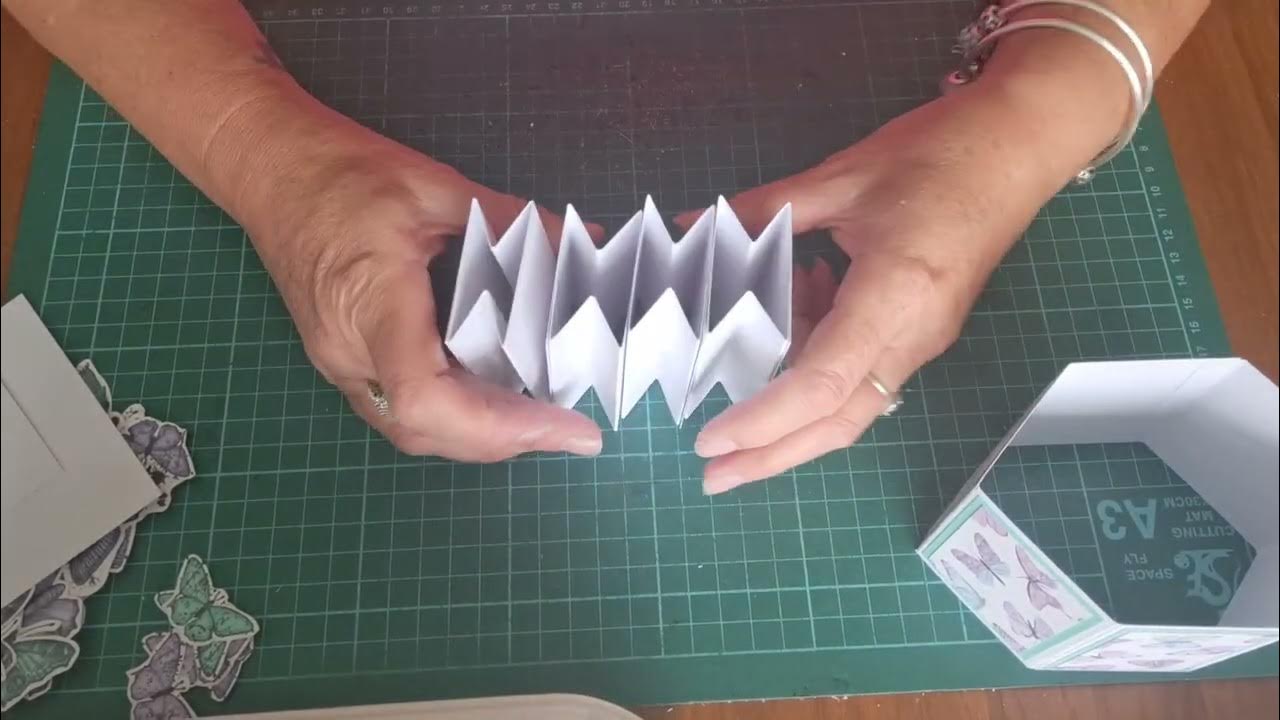 Hexagonal pop up box card - YouTube