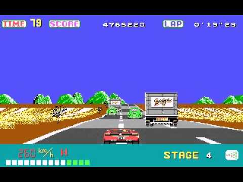 Outrun (MS-DOS) - Gameplay (R L R R R) - YouTube