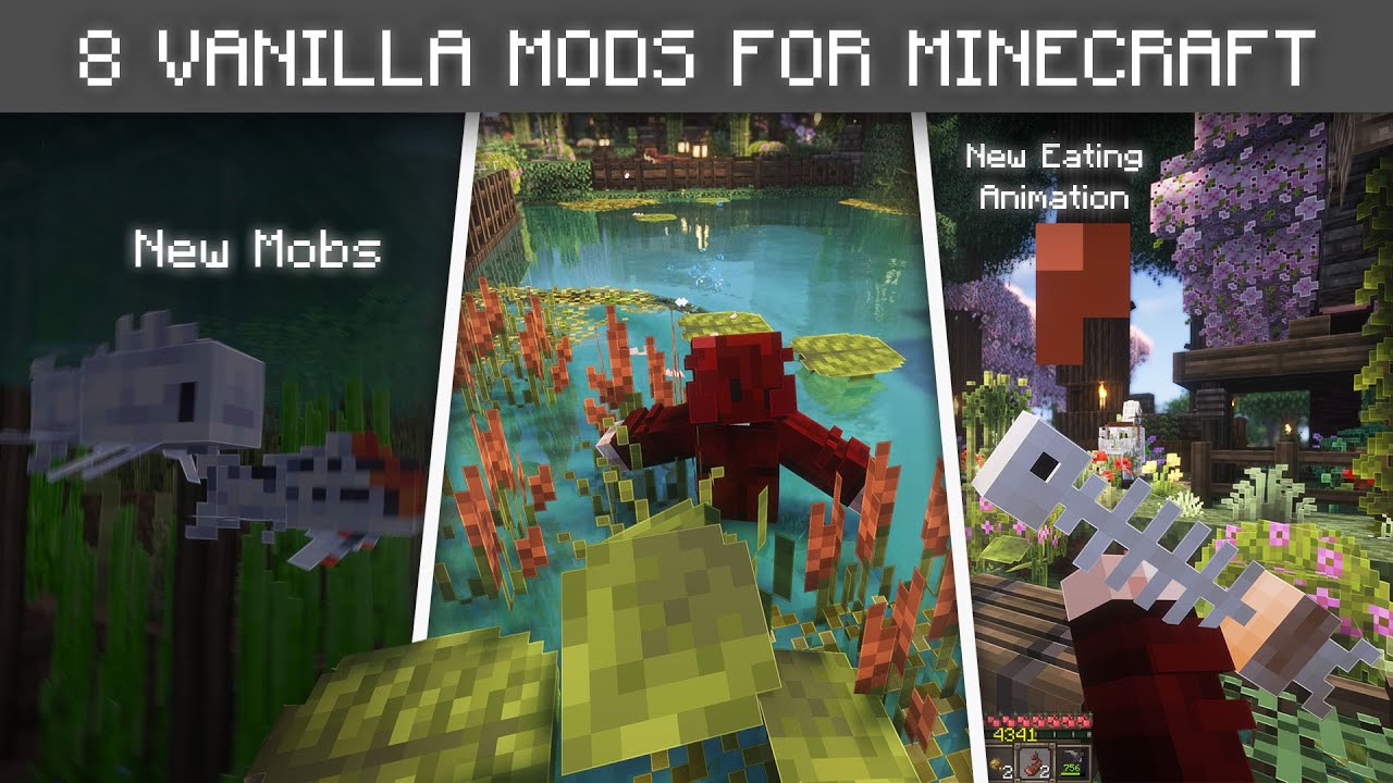 8 MODS VANILLA TERBAIK UNTUK MINECRAFT 1.20/1.21 - YouTube