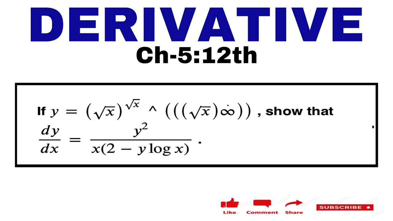 How To Find Derivative Of Y root X root X root X Root X Dy dx
