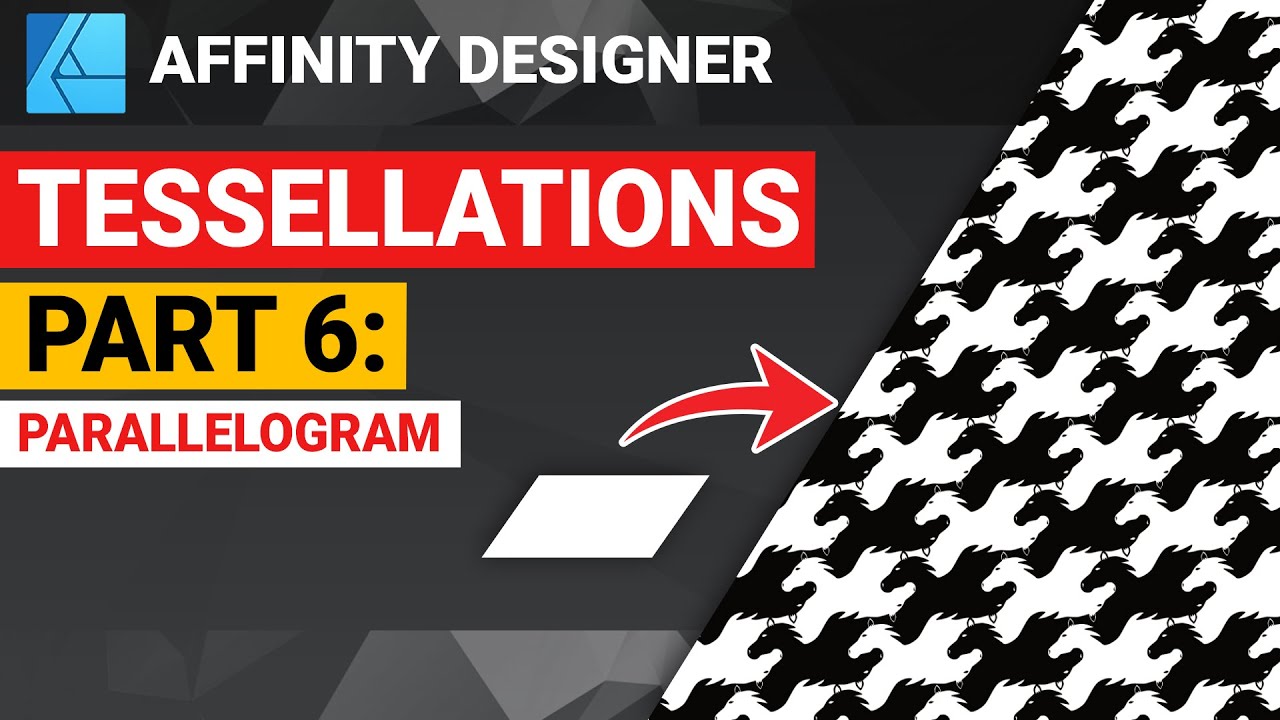 Affinity Designer | Tessellations Part 6: Parallelogram - YouTube
