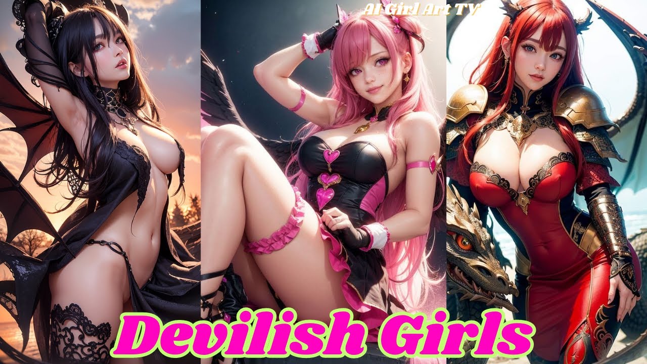 [AI Gallery] Devilish Beauties #devil #ai #aiart #dnd #fantasy#cosplay #demon - YouTube