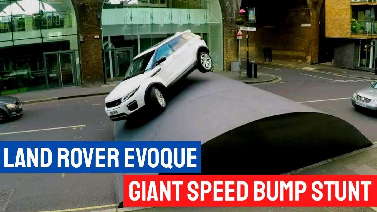 Range Rover Evoque | Giant Speed Bump Stunt | Land Rover - Born in the ...