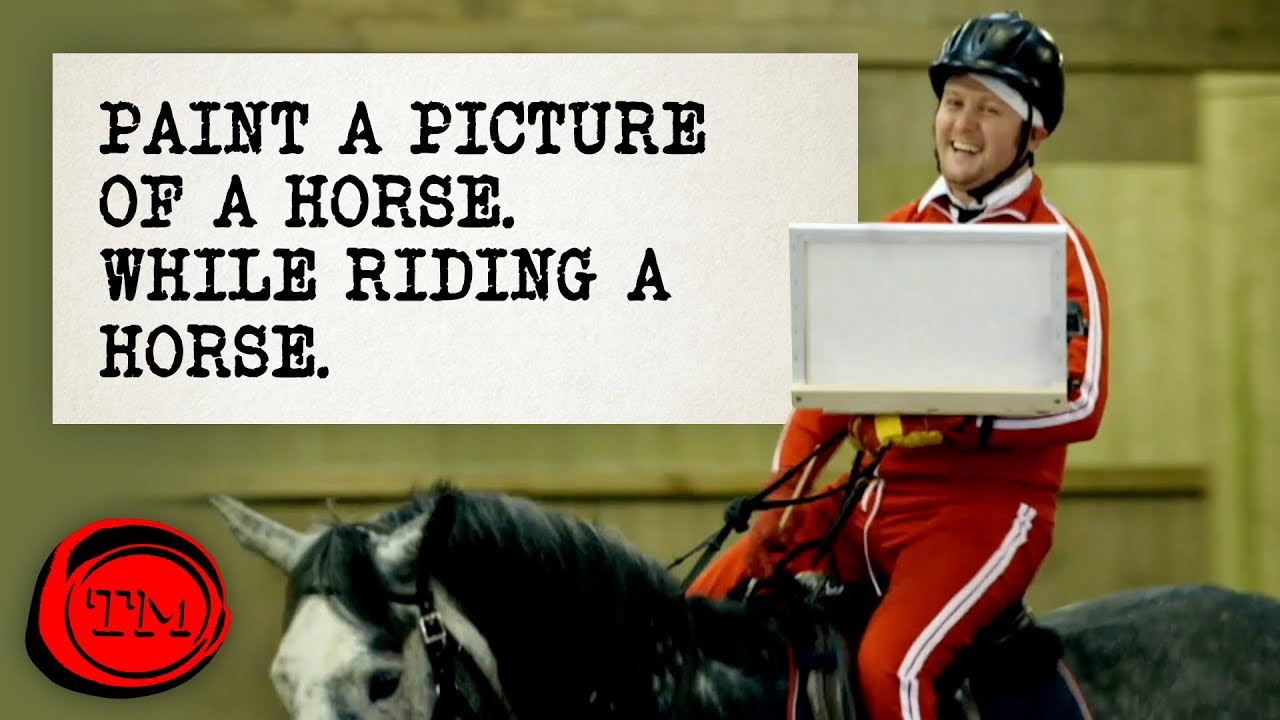 Paint A Picture Of A Horse, While Riding A Horse | Full Task ...