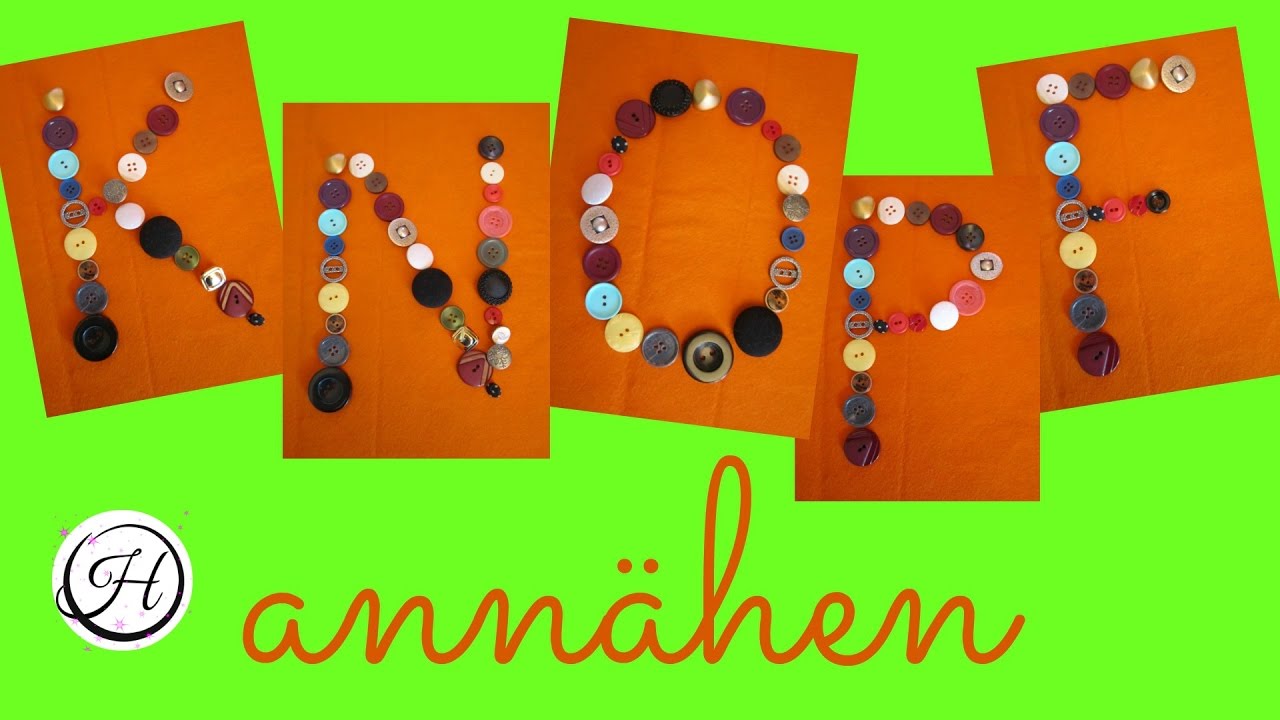 DIY Knopf annähen - YouTube