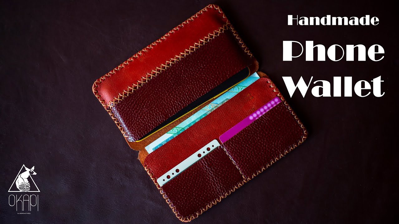 Making a Leather Phone Case Wallet - YouTube