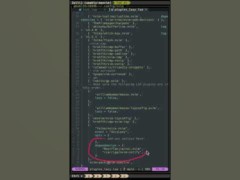 Lazy.nvim #neovim #coding #codinglife #happycoding - YouTube