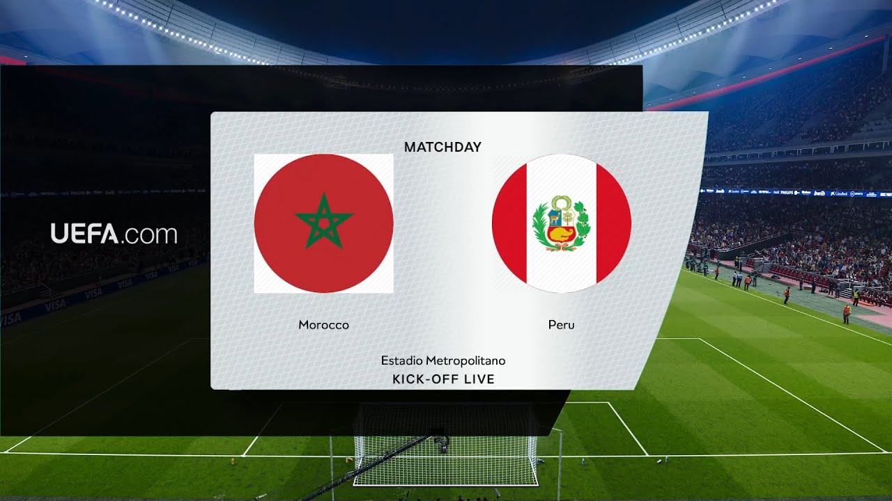 Morocco vs Peru | International Friendly | PES 2021 - YouTube