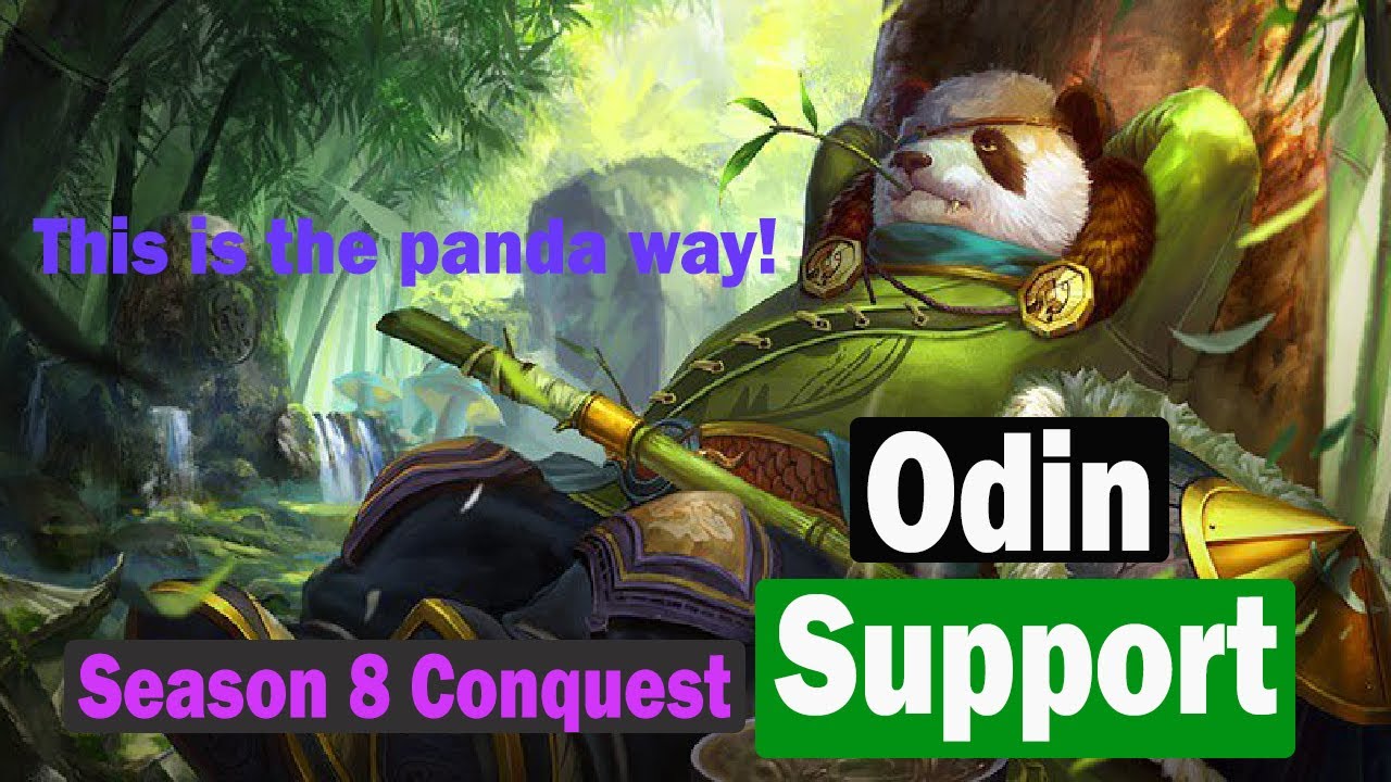 PANDA TIME! | ODIN SUPPORT | SMITE S8 CONQUEST - YouTube