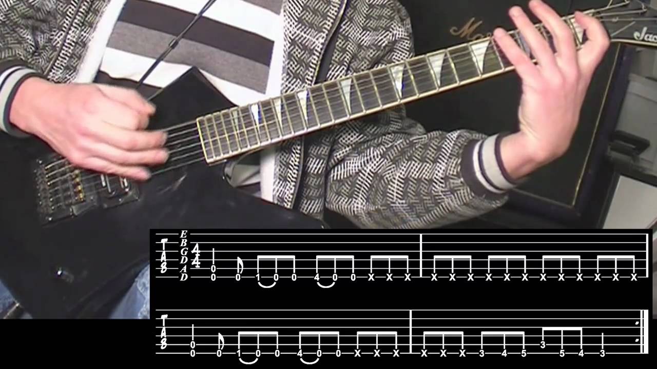 artesguitars tutorial: the guitar riffs of CC Hell March [TAB] - YouTube