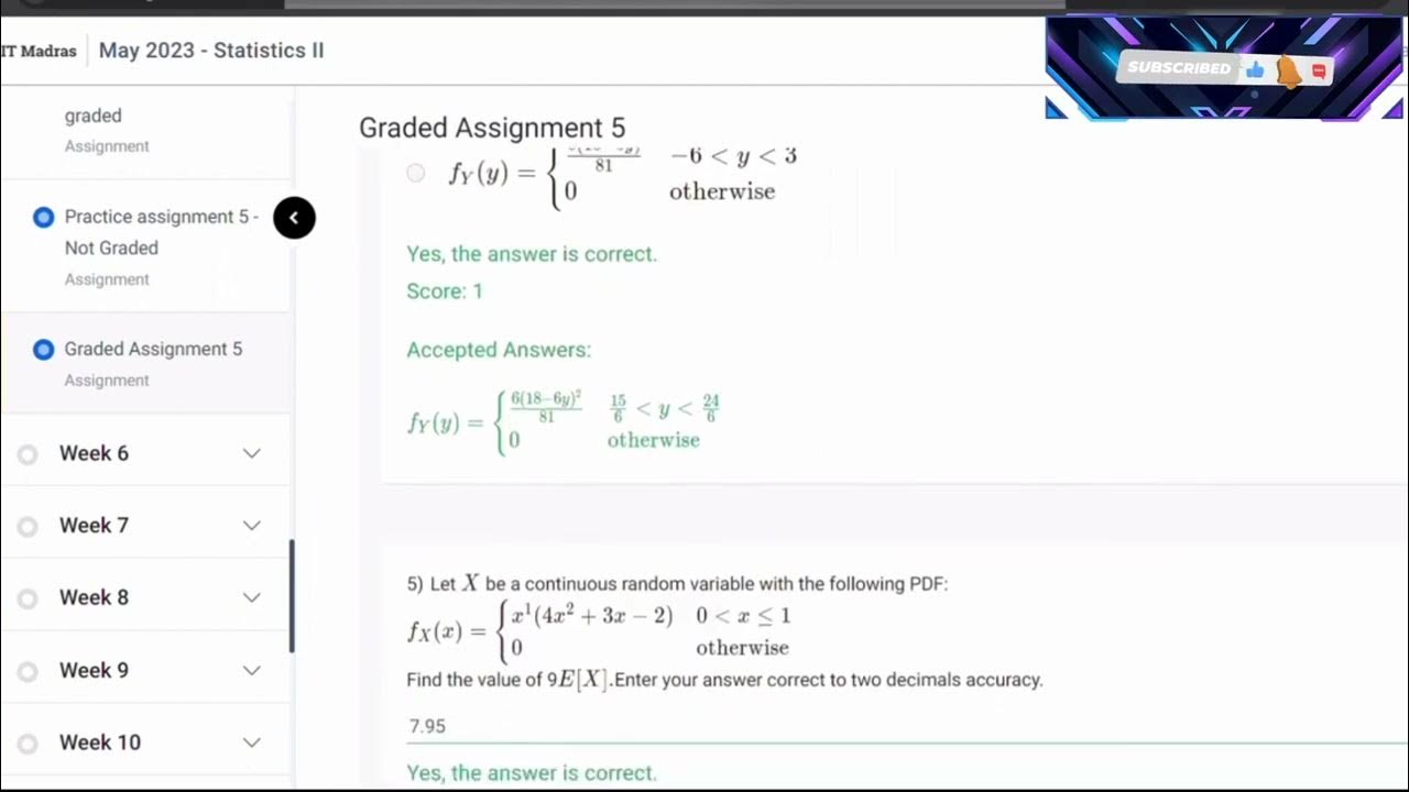 Statistics 2 | Week 5 Graded Assignment | IIT Madras BS Degree | Data ...