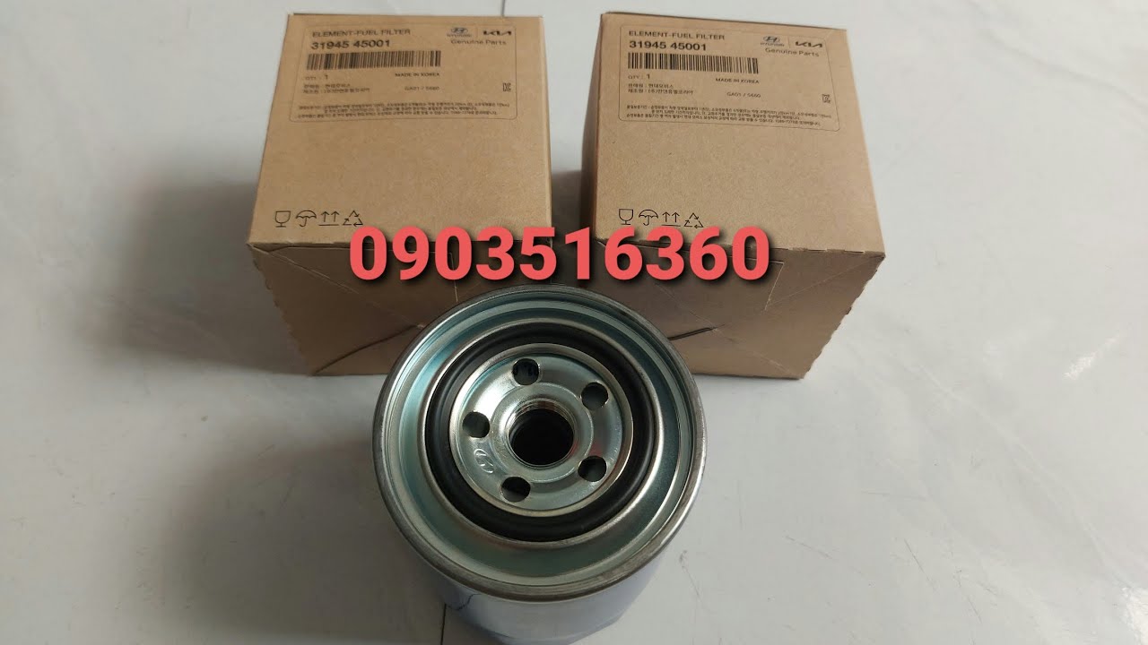 lọc dầu ( lọc nhiên liệu ) Hyundai hd65, hd72, hd99 máy cơ ...