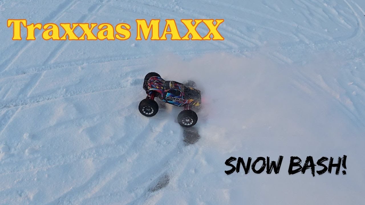 Traxxas MAXX Snow Bash! #traxxas #rc - YouTube