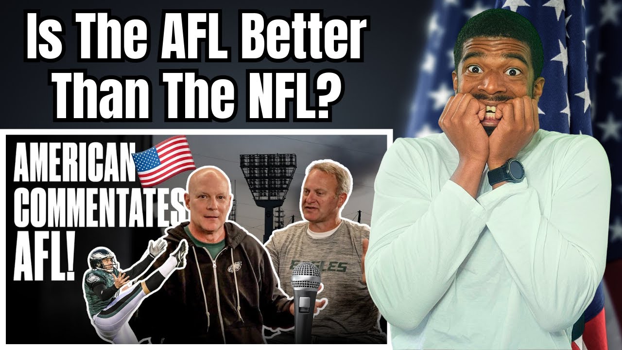 NFL Commentator Watches AFL Highlights For the First Time! | American ...