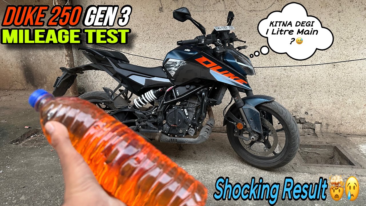 MILEAGE TEST DUKE 250 Gen 3 || ITNA KAM MILEAGE 😢|| @THEDARKMAFIA - YouTube