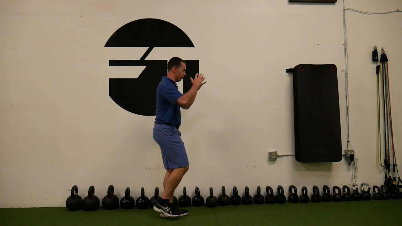 Jump w Single Leg Landing - YouTube